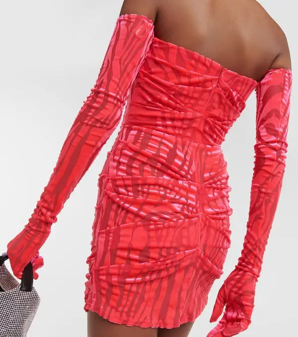 Alex Perry Colter Ruched Mini Dress