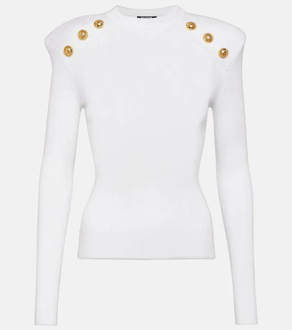Balmain Embellished Knit Sweater