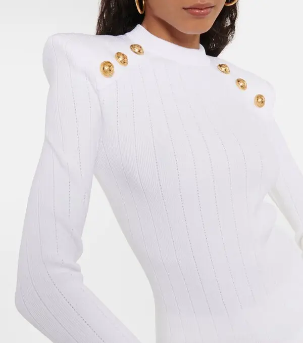 Balmain Embellished Knit Sweater