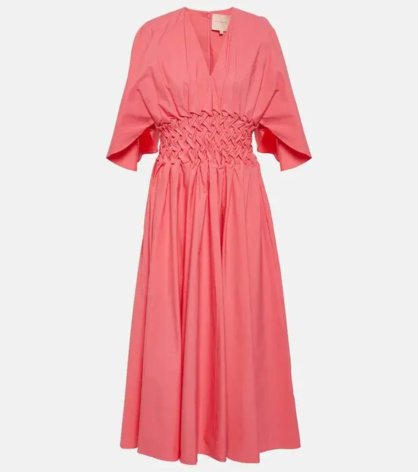 ROKSANDA Esti Cotton Poplin Midi Dress