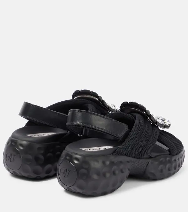 ROGER VIVIER Viv' Run Embellished Sandals