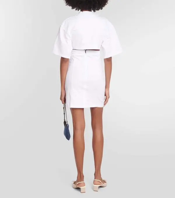 Jacquemus La Robe Bahia Gathered Minidress