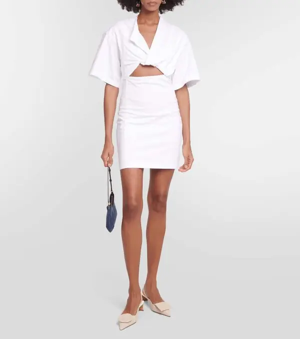 Jacquemus La Robe Bahia Gathered Minidress