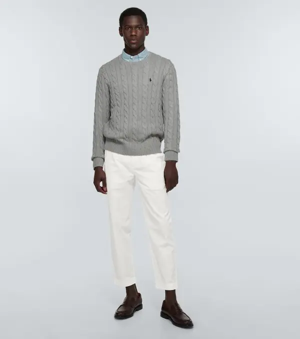 Polo Ralph Lauren Cable-knit Cotton Sweater - Grey