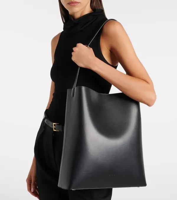 AESTHER EKME Large Leather Tote Bag - Black
