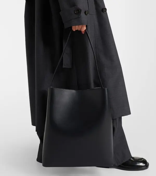 AESTHER EKME Large Leather Tote Bag - Black