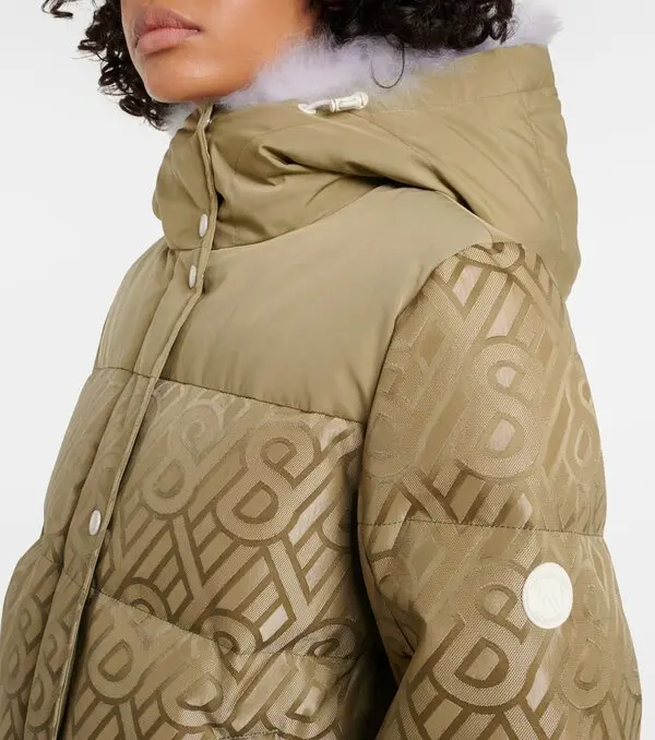 YVES SALOMON Logo Trimmed Down Jacket