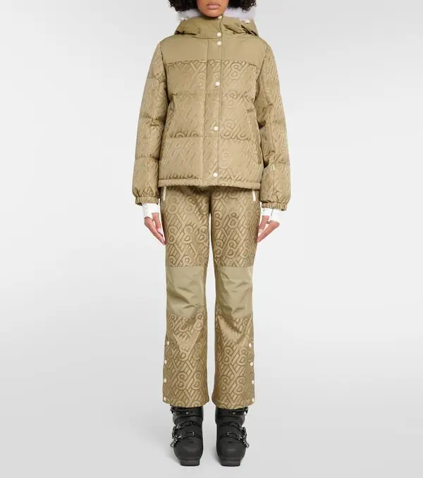 YVES SALOMON Logo Trimmed Down Jacket