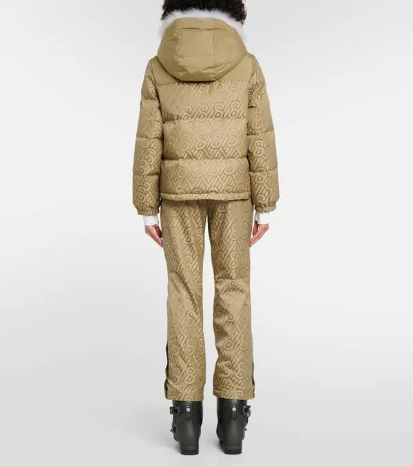 YVES SALOMON Logo Trimmed Down Jacket