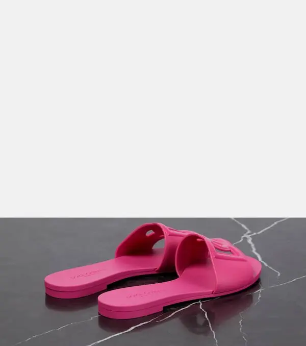 Dolce & Gabbana Dg Rubber Slides - Pink