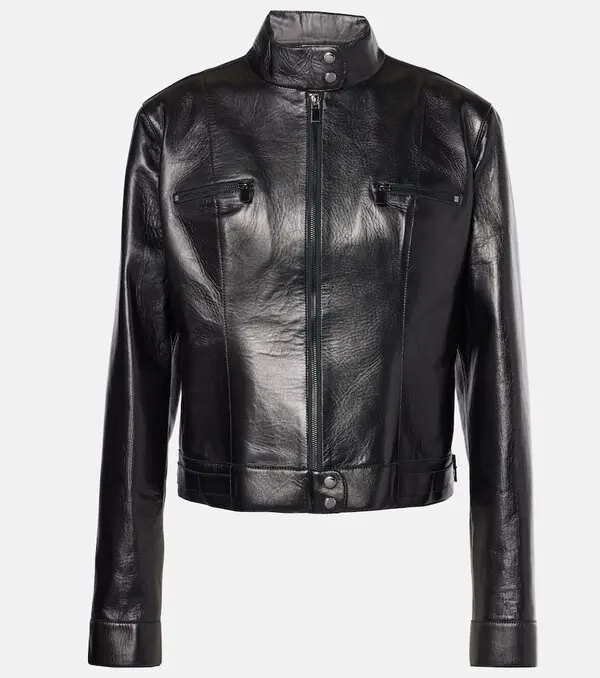 Magda Butrym Leather Biker Jacket