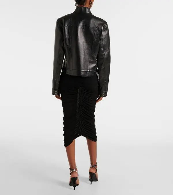Magda Butrym Leather Biker Jacket