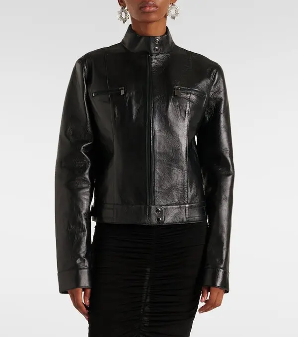 Magda Butrym Leather Biker Jacket