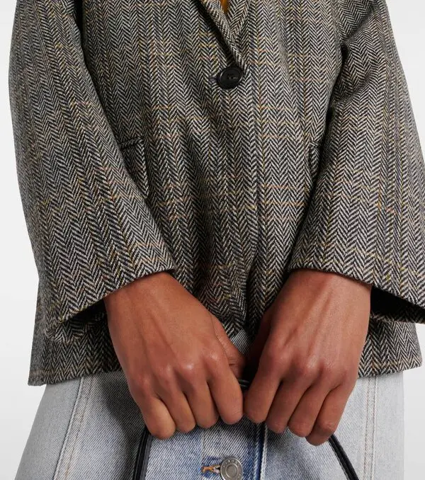 MARANT ETOILE Charly Checked Wool Blazer