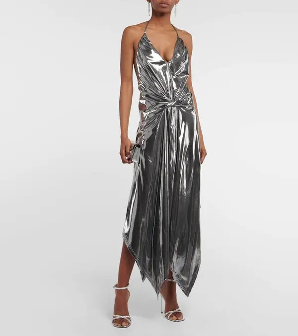 Alexandre Vauthier Halterneck Midi Dress