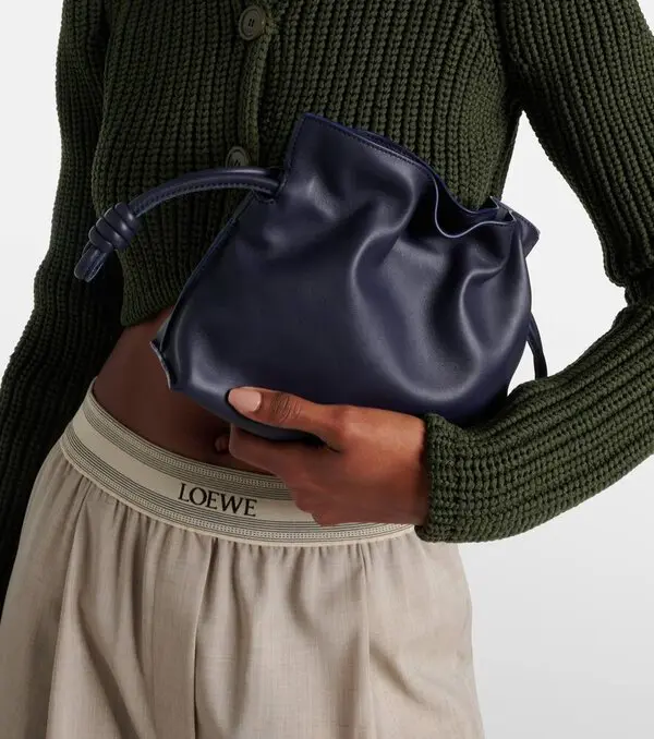 Loewe Flamenco Mini Leather Clutch