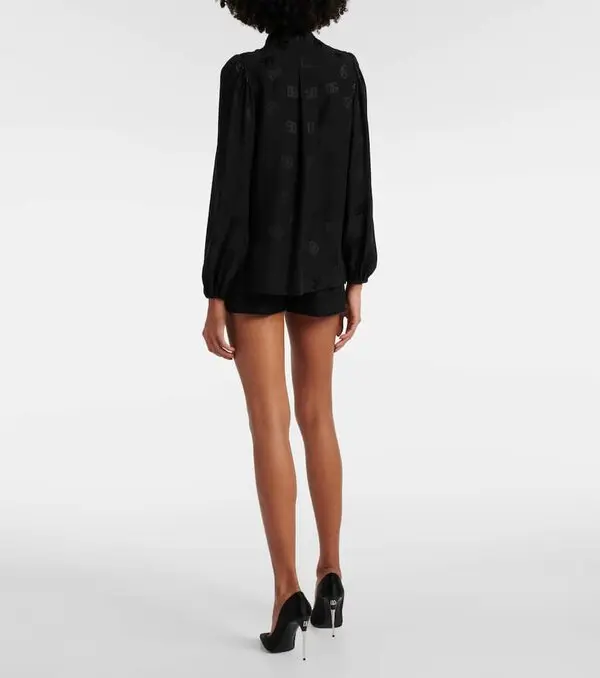 Dolce & Gabbana Bow-detail Silk Blouse