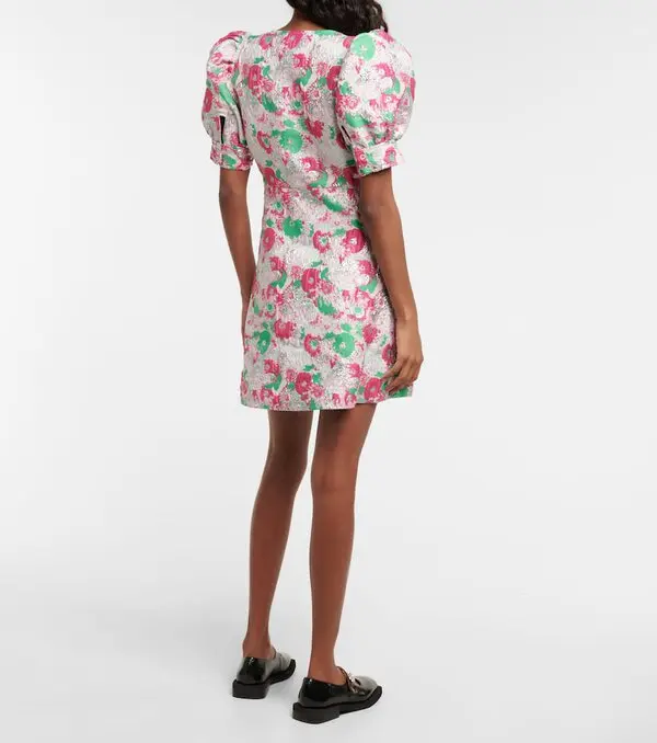 GANNI Printed Minidress