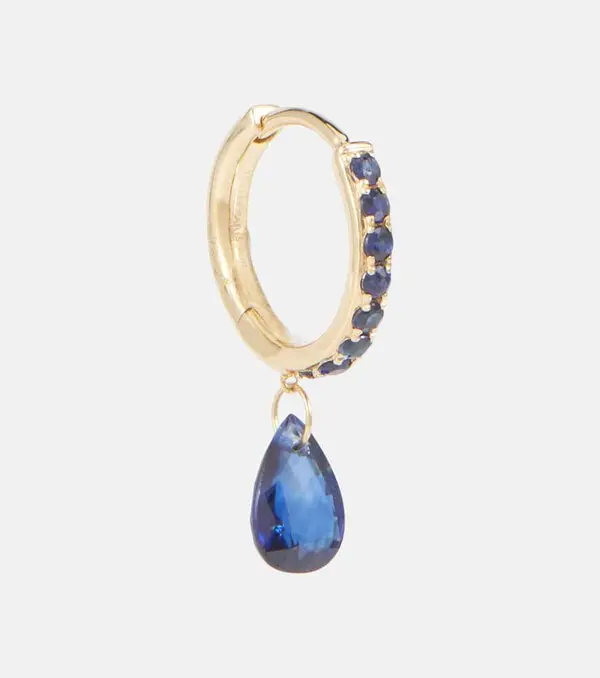 PERSEE 18kt Single Earring With Sapphire And Topaz - Gold