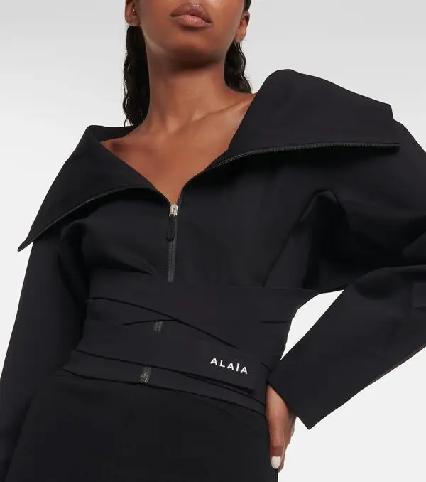 Alaïa Cropped Jersey Jacket
