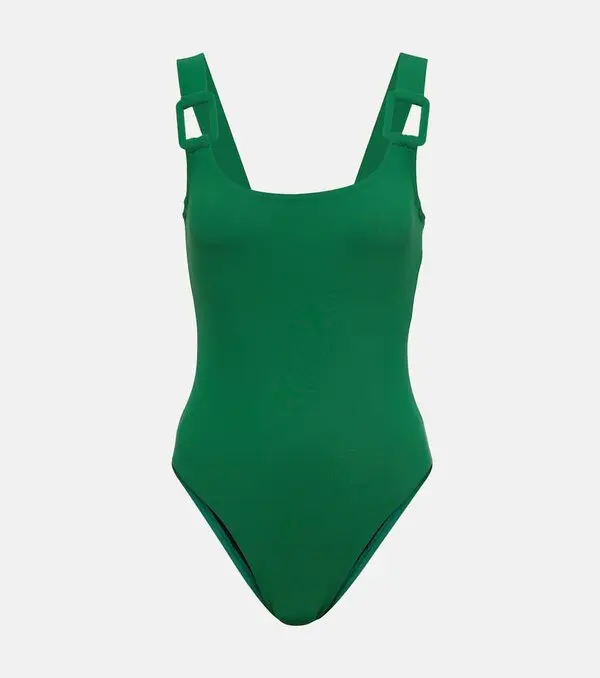 KARLA COLLETTO Scoop-neck One-piece Swimsuit - Green