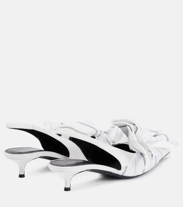 Balenciaga Knife 40 Leather Slingback Pumps