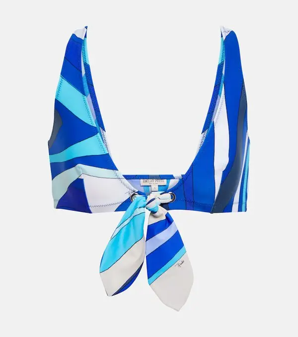 Emilio Pucci Printed Bikini Top - Multicoloured