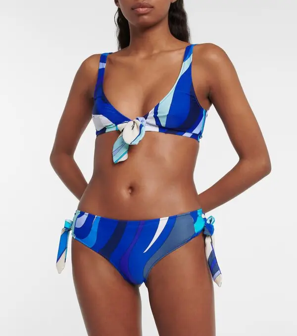 Emilio Pucci Printed Bikini Top