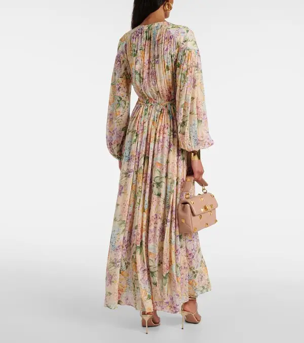 Zimmermann Halliday Gathered Maxi Dress