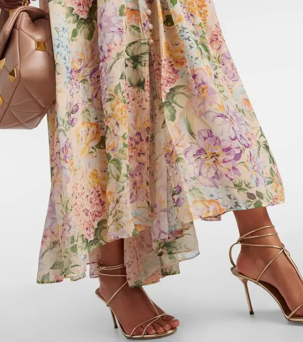Zimmermann Halliday Gathered Maxi Dress