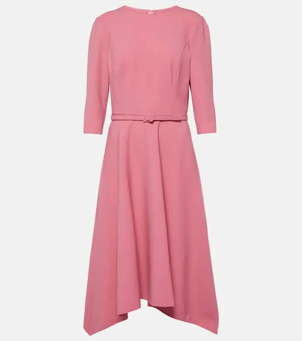Oscar De La Renta Wool-blend Midi Dress