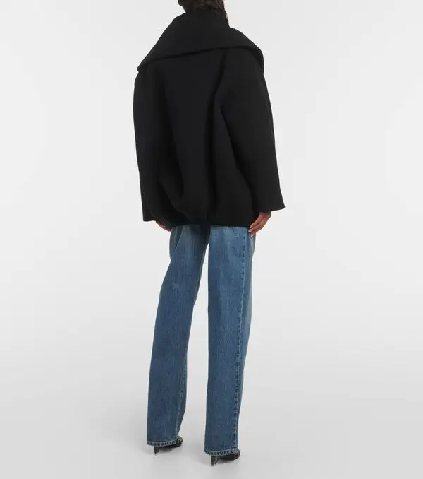 Alaïa Cocoon Wrap Virgin Wool Coat
