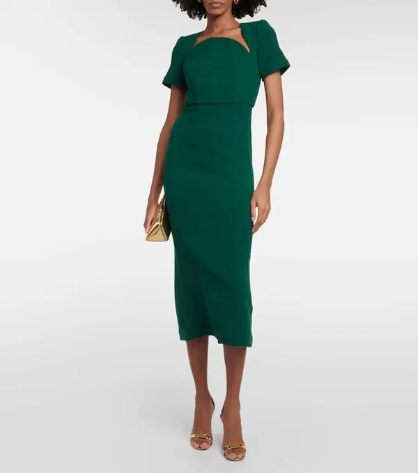 Roland Mouret Moon Wool Midi Dress