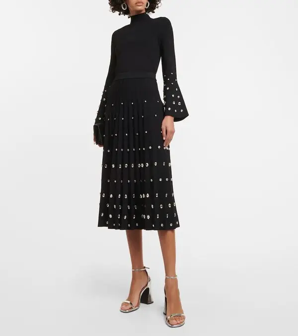 Simkhai Embellished Midi Skirt