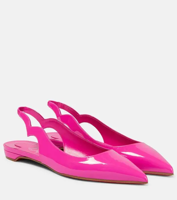 CHRISTIAN LOUBOUTIN Hot Chickita Slingback Ballet Flats - Beige