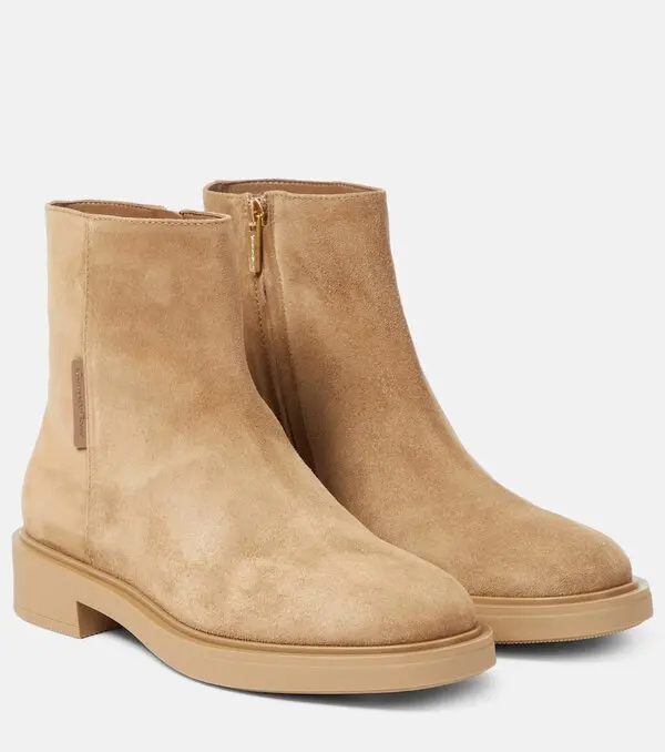 GIANVITO ROSSI Lexington Suede Ankle Boots