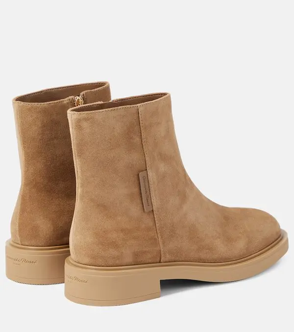 GIANVITO ROSSI Lexington Suede Ankle Boots
