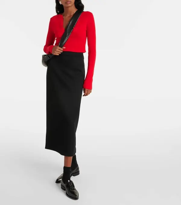 Max Mara Jersey Midi Skirt