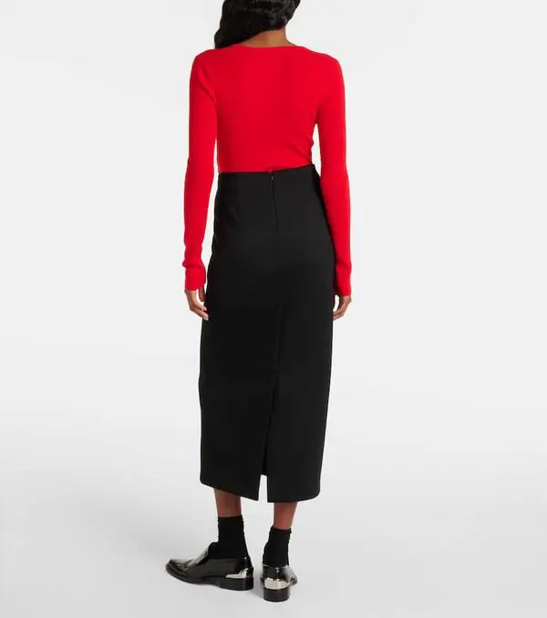 Max Mara Jersey Midi Skirt