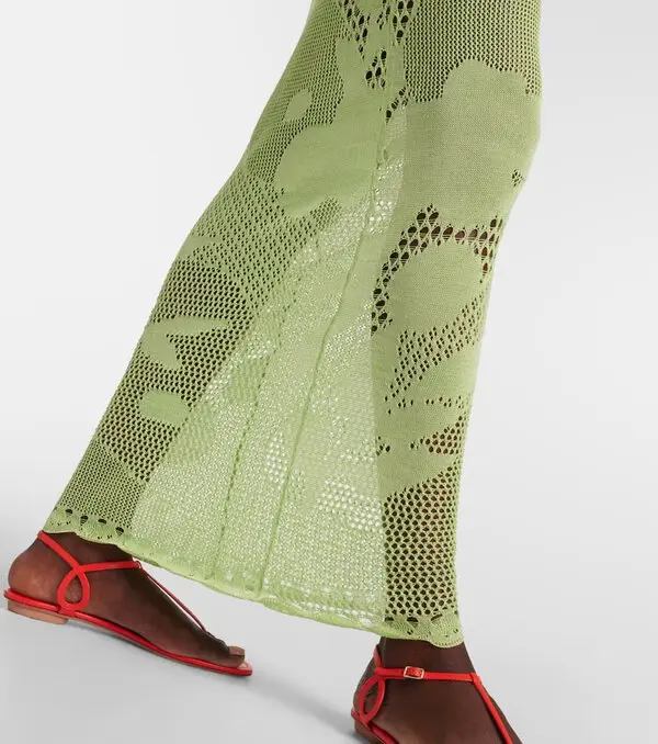 ROBERTA EINER Natalie Halterneck Maxi Dress
