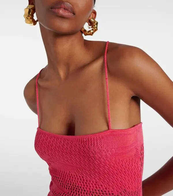 ROBERTA EINER Alba Knitted Cotton Top