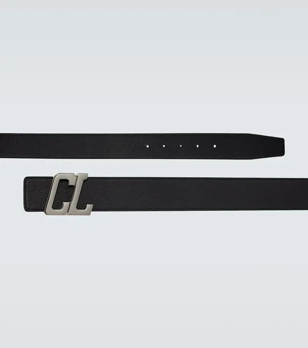 CHRISTIAN LOUBOUTIN Cl Logo Reversible Leather Belt