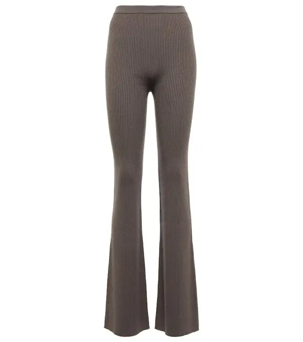 Rick Owens Rib-knit Wool-blend Pants