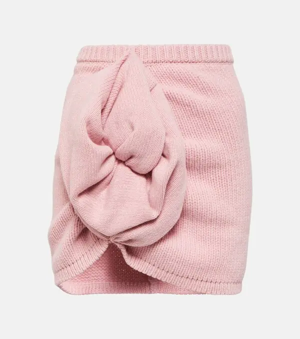 Magda Butrym Cashmere Miniskirt - Pink