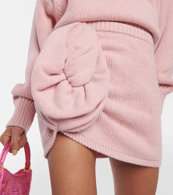 Magda Butrym Cashmere Miniskirt - Pink