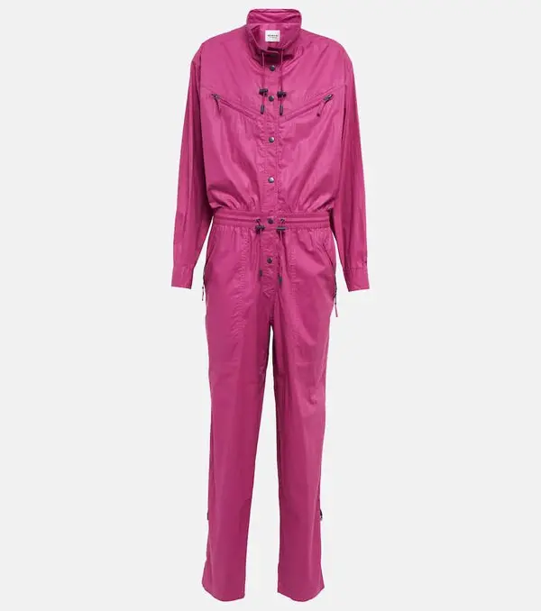 MARANT ETOILE Franca Cotton Jumpsuit - Beige
