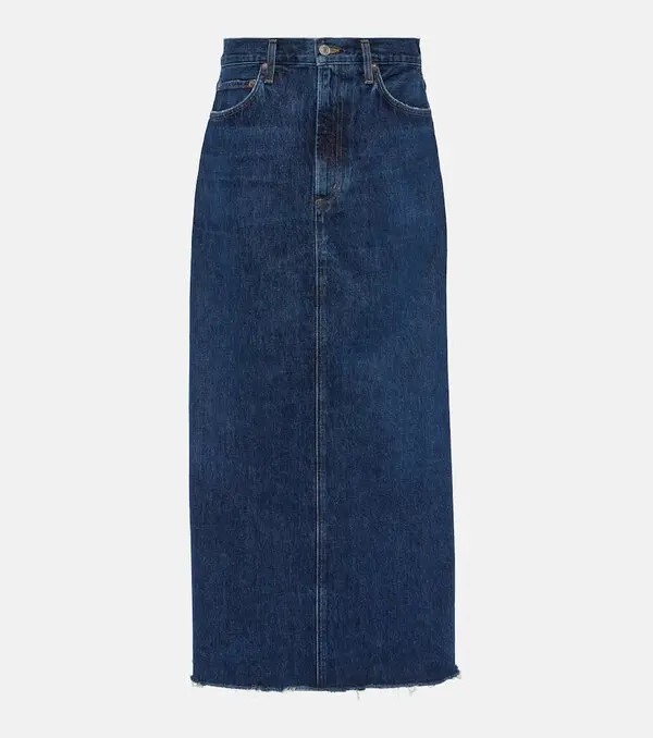 AGOLDE Hilla Denim Maxi Skirt