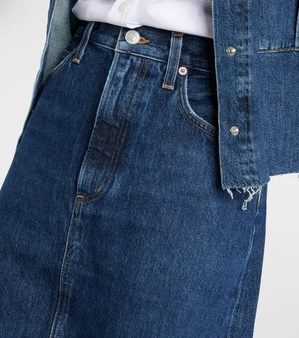 AGOLDE Hilla Denim Maxi Skirt