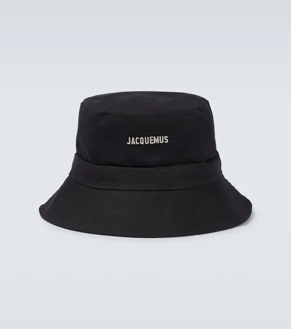 Jacquemus Cotton Bucket Hat - Black