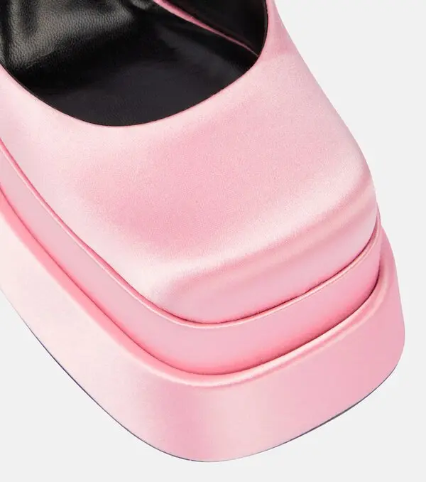 Versace Medusa Aevitas Satin Platform Pumps